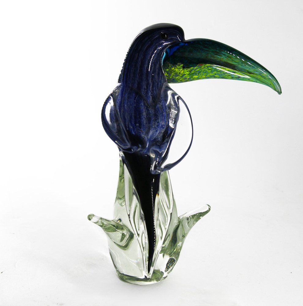 Murano Glass Toucan Sculpture by MadeForSoul for sale at Pamono
