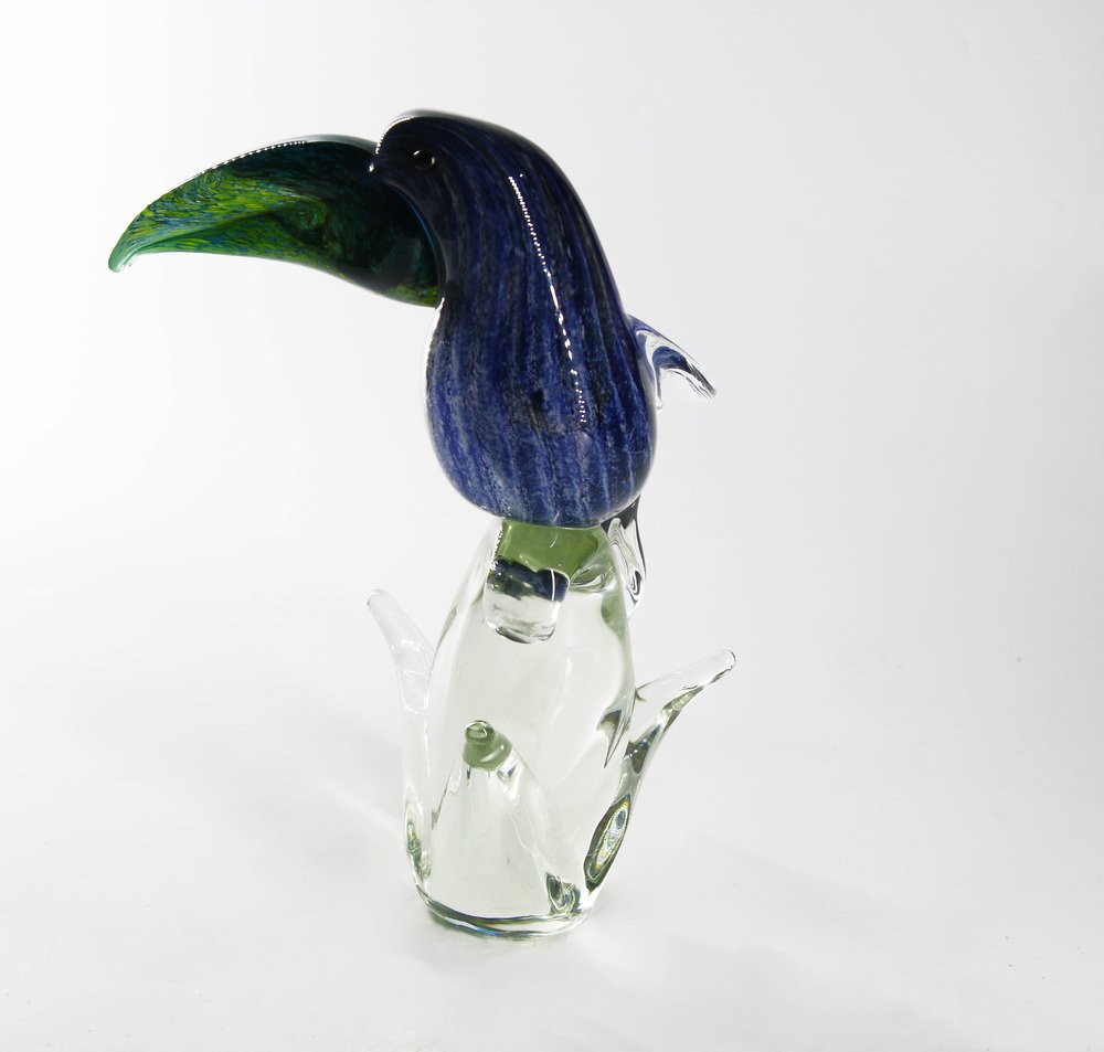 Murano Glass Toucan Sculpture by MadeForSoul for sale at Pamono