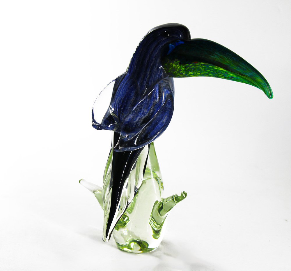 Murano Glass Toucan Sculpture by MadeForSoul for sale at Pamono