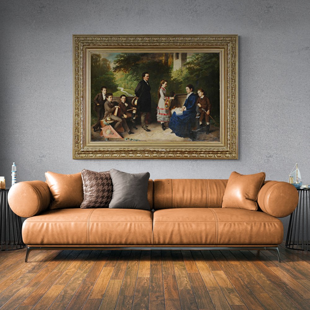 Heinrich Lauenstein, großes Familienportrait, 1881 for sale at Pamono