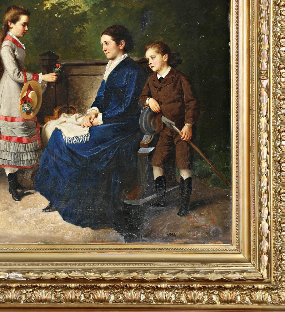 Heinrich Lauenstein, großes Familienportrait, 1881 for sale at Pamono