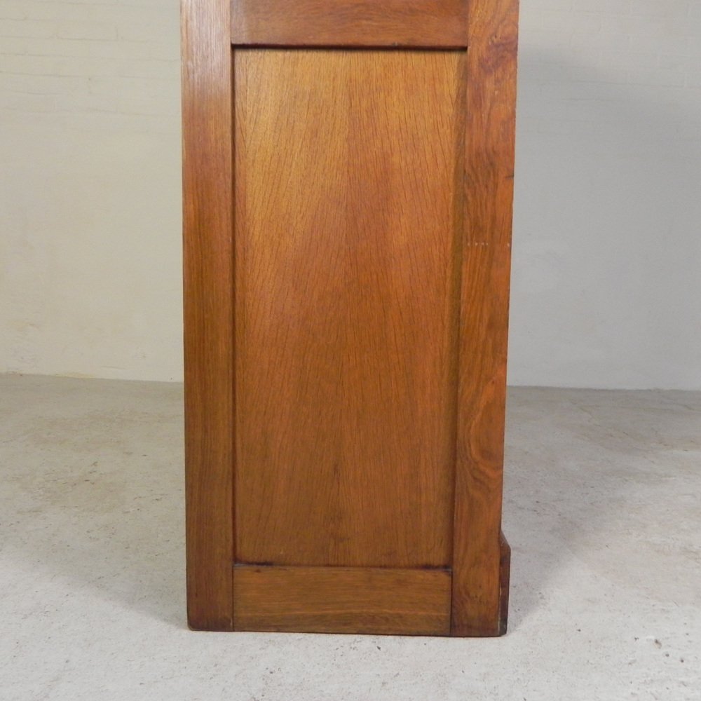 Oak Roller Shutter Box with 2 Shutters, 1930s for sale at Pamono