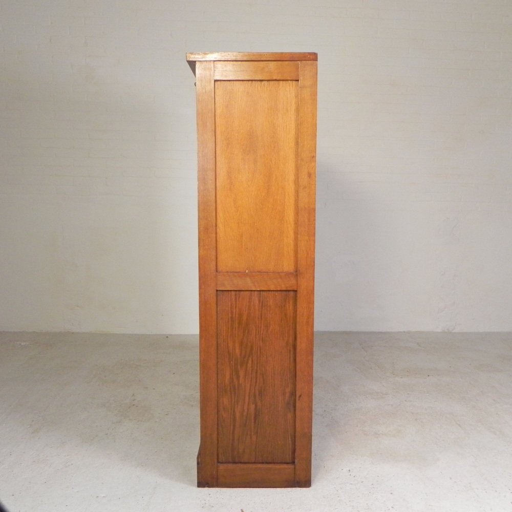 Oak Roller Shutter Box with 2 Shutters, 1930s for sale at Pamono