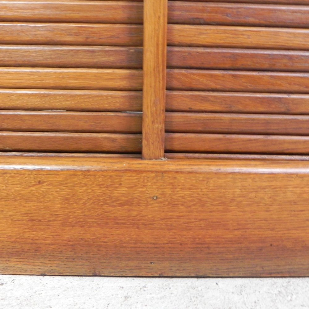 Oak Roller Shutter Box with 2 Shutters, 1930s for sale at Pamono