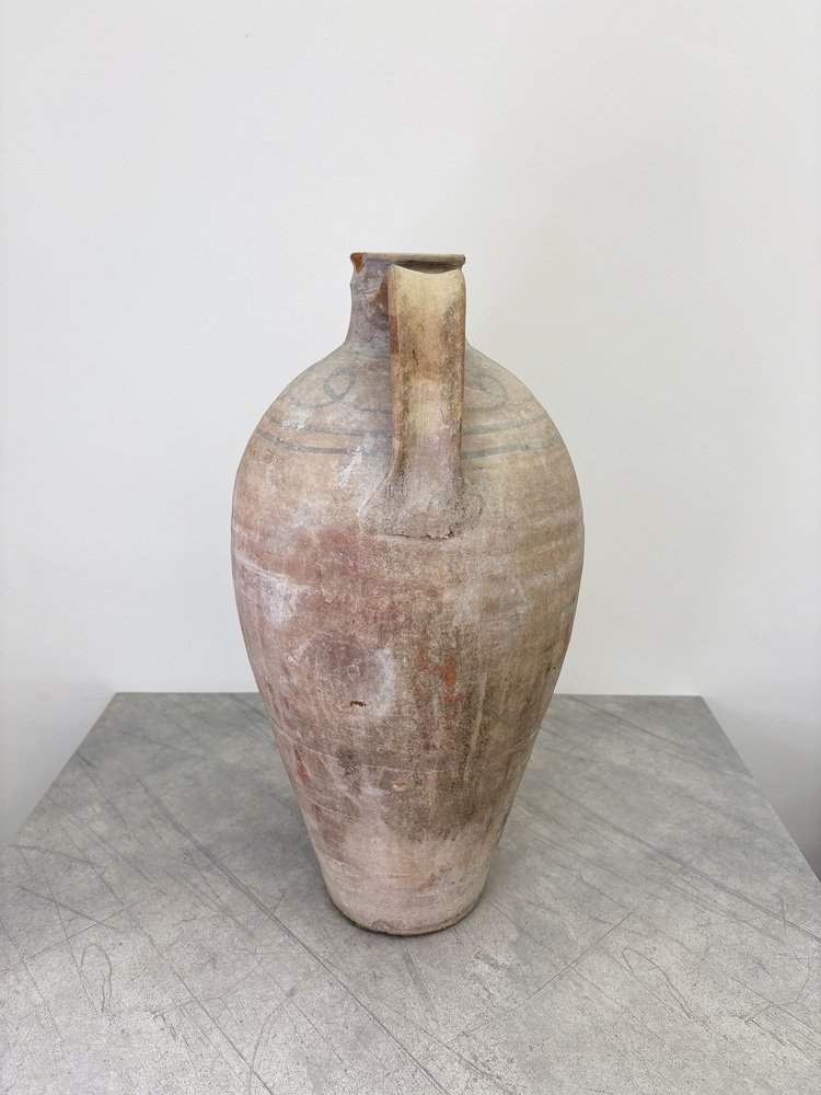 Large Antique Amphora with Swirl Pattern for sale at Pamono