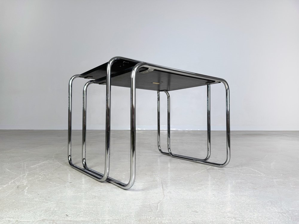 Black Coffee Tables by Marcel Breuer for Thonet, Set of 2 for sale at ...