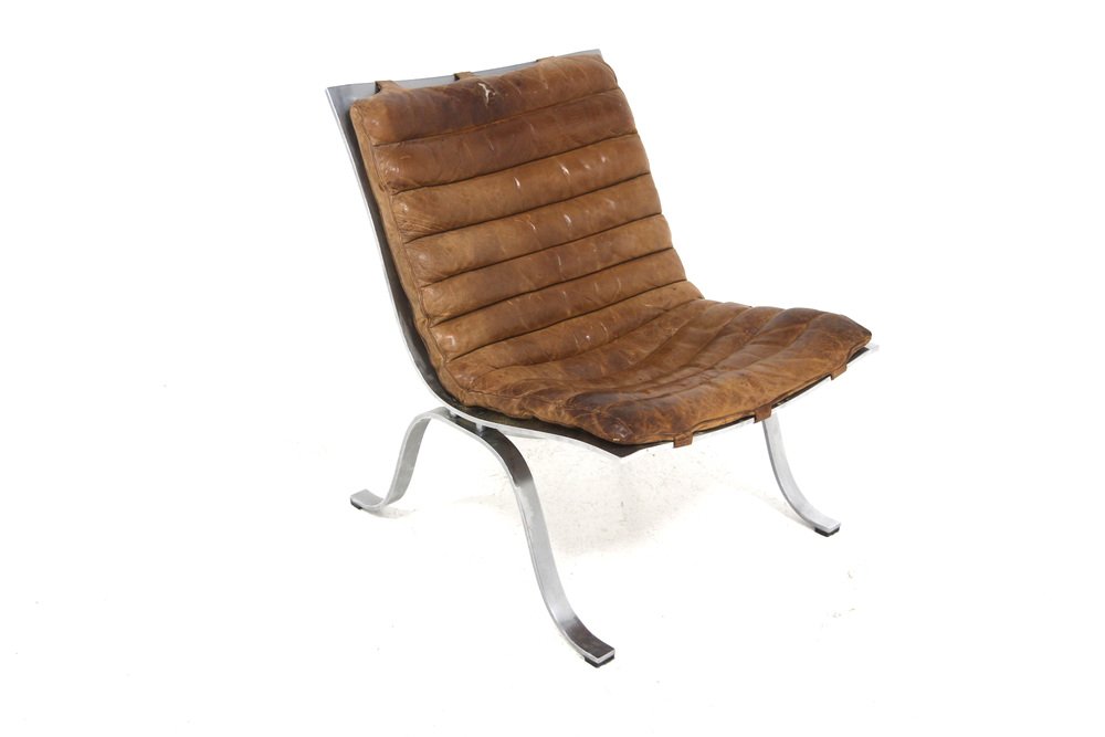 Ari Lounge Chair in Leather by Arne Norell, Sweden, 1960s for sale at ...