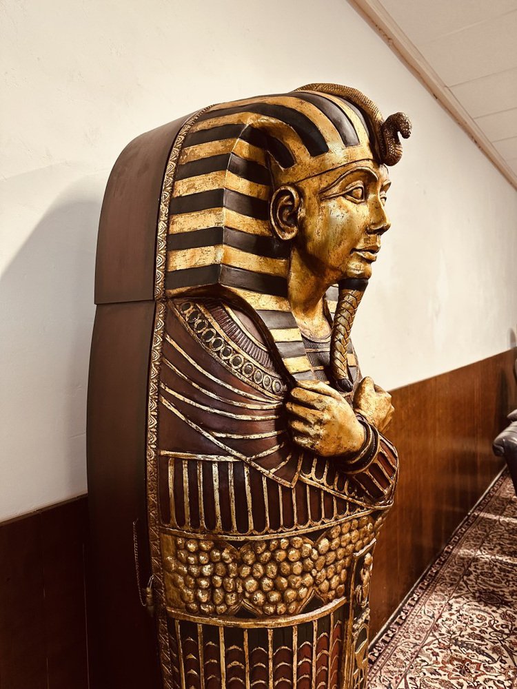 Egyptian Pharaoh Sarcophagus Bookcase for sale at Pamono