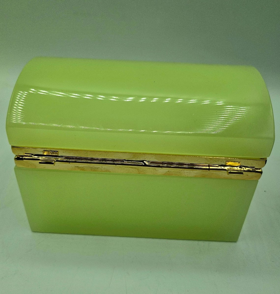 Antique Uraline Casket with a Very Unusual Dome Shape, 1920s for sale ...
