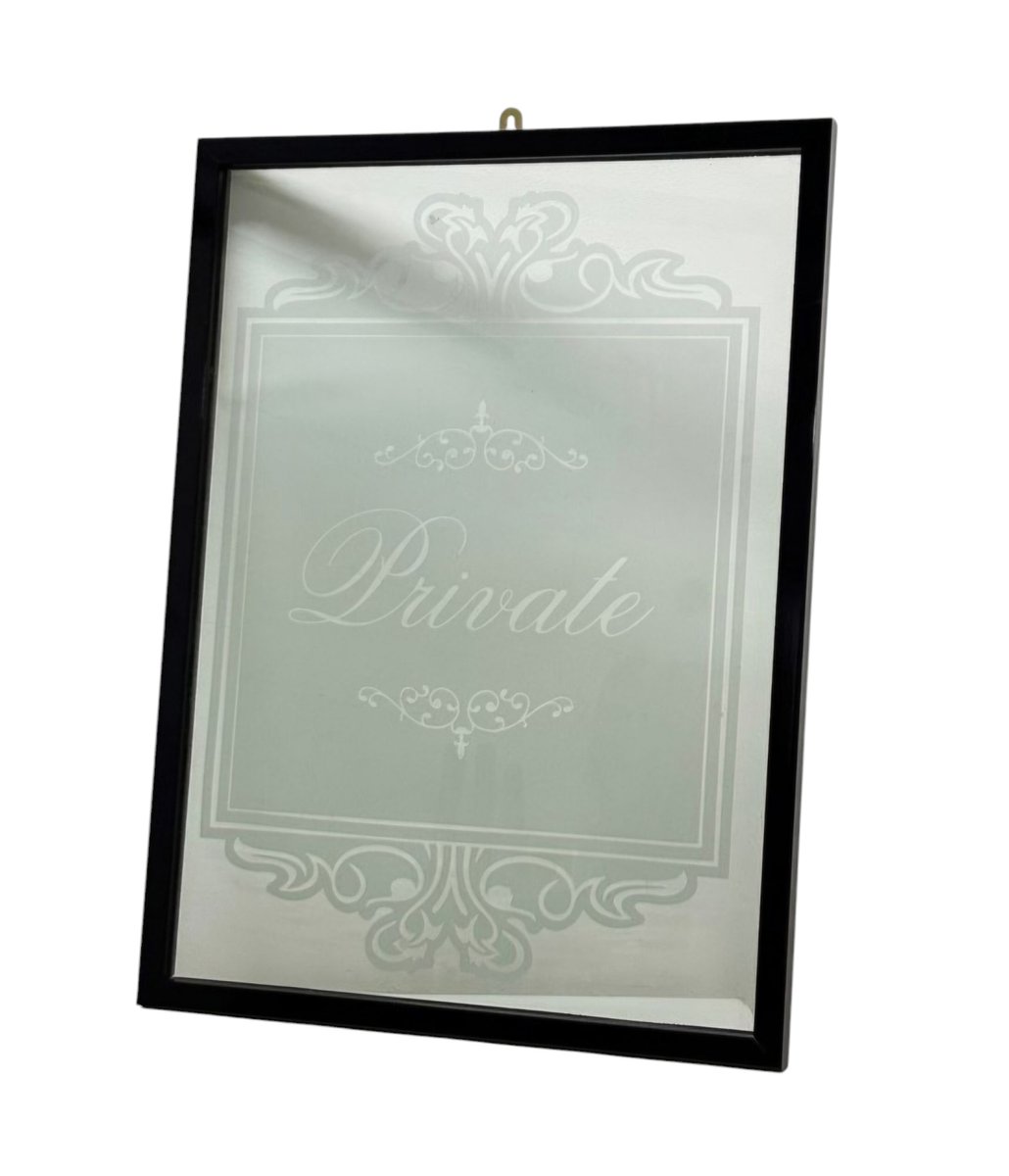 Edwardian Private Glass Sing & Mirror for sale at Pamono