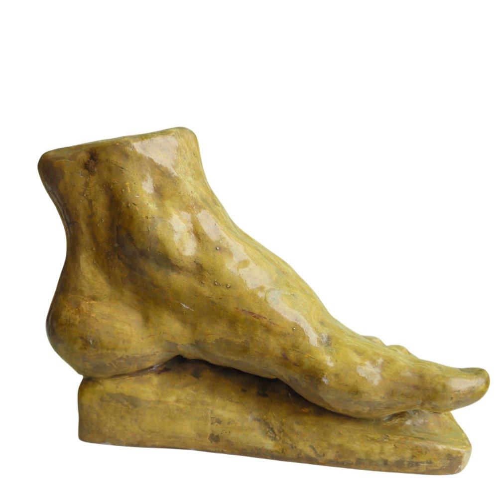 Plaster Foot Sculpture, 1920s for sale at Pamono