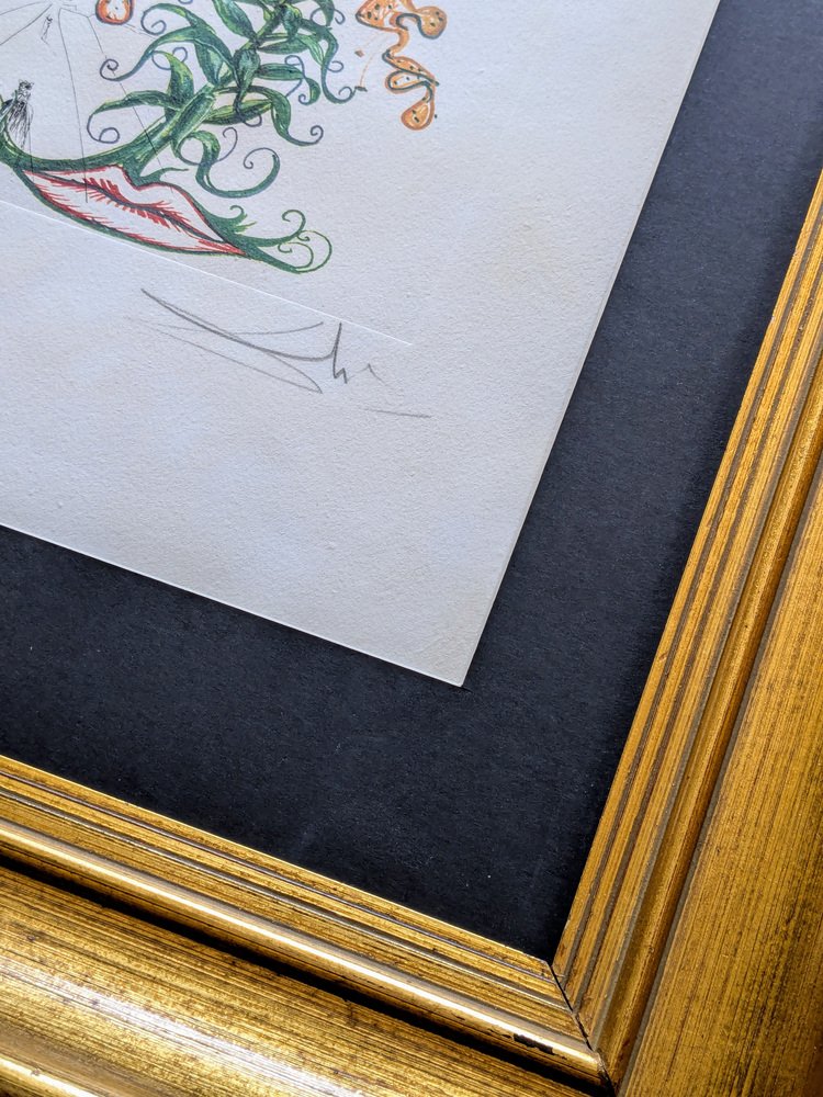 Salvador Dali, Tiger Lilies, 1972, Hand-Signed Original Etching in ...