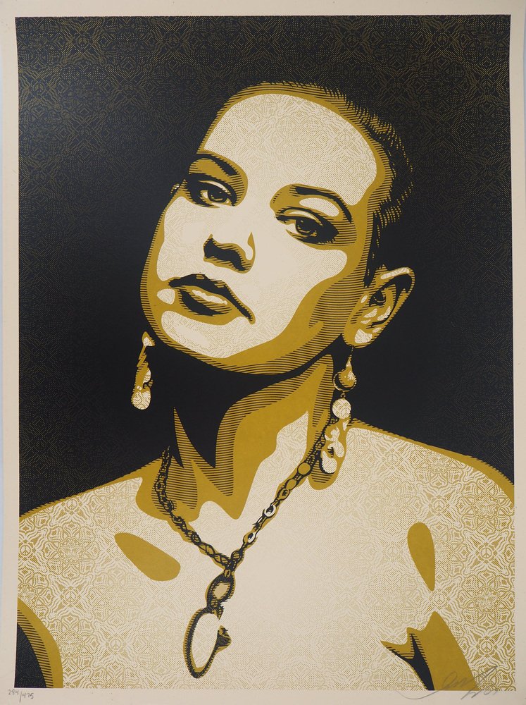 Shepard Fairey (Obey), Jessica Print X Stage NYC, Original Screenprint ...