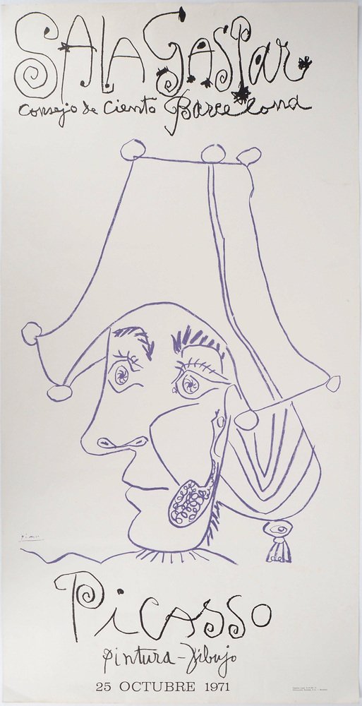Pablo Picasso, Sala Gaspar Barcelona Exhibition Poster, Lithograph for ...