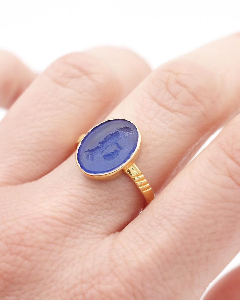 Fisherman Intaglio Ring for sale at Pamono