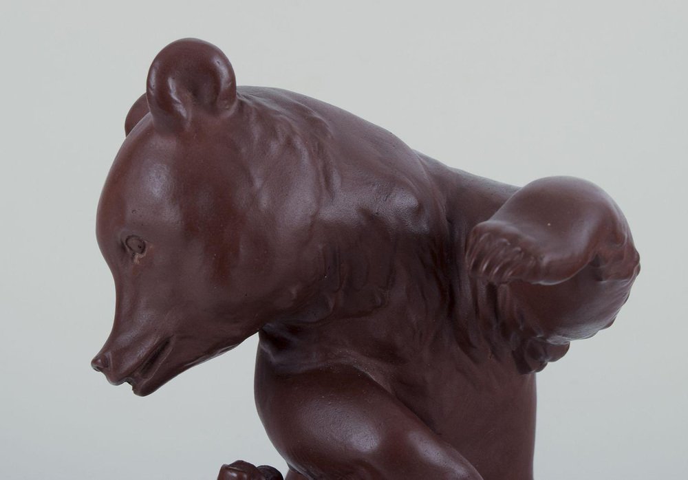 Bärenfigur aus Steingut von Alexander Struck für Meissen Böttger bei ...