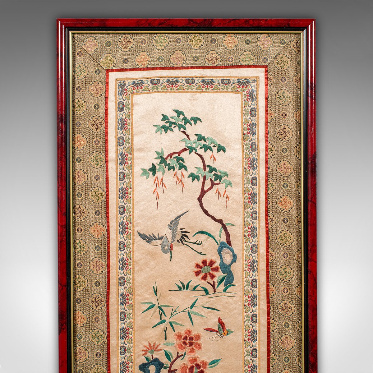 Vintage Embroidered Wall Display Panel, 1930 for sale at Pamono