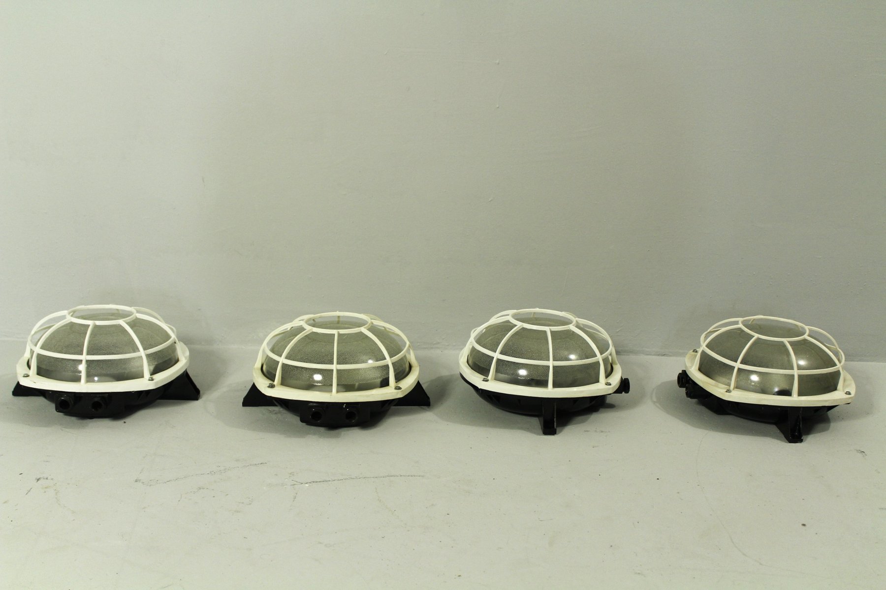 Industrial Bakelite Lights, 1980s, Set of 4 for sale at Pamono