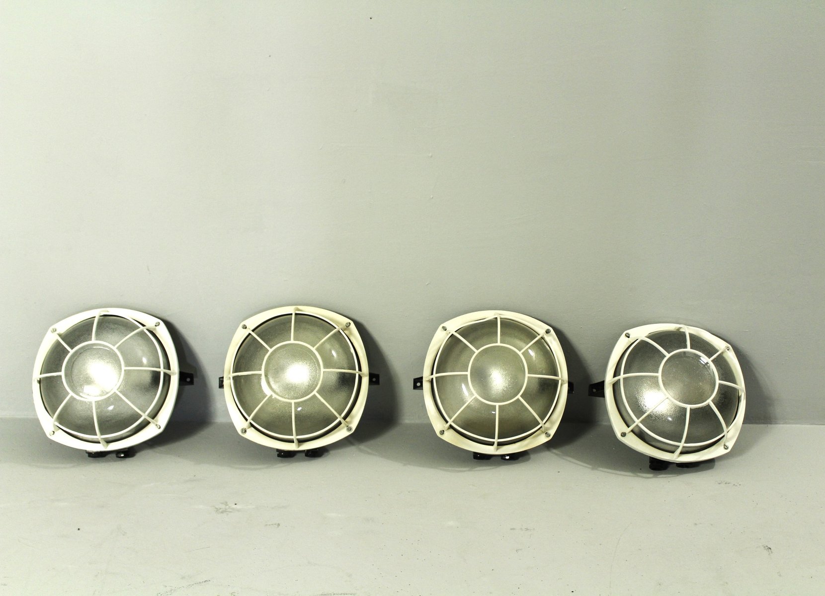 Industrial Bakelite Lights, 1980s, Set of 4 for sale at Pamono