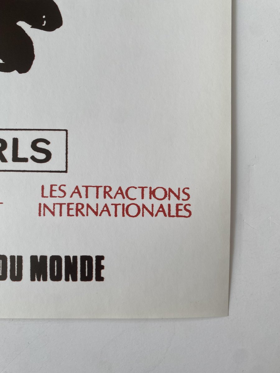 Original Vintage Bal du Moulin Rouge Follement Poster Printed in Offset ...