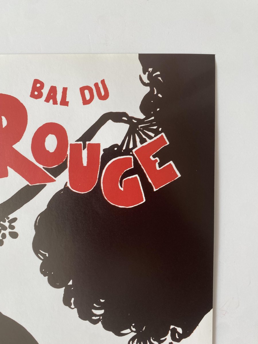Original Vintage Bal du Moulin Rouge Follement Poster Printed in Offset ...