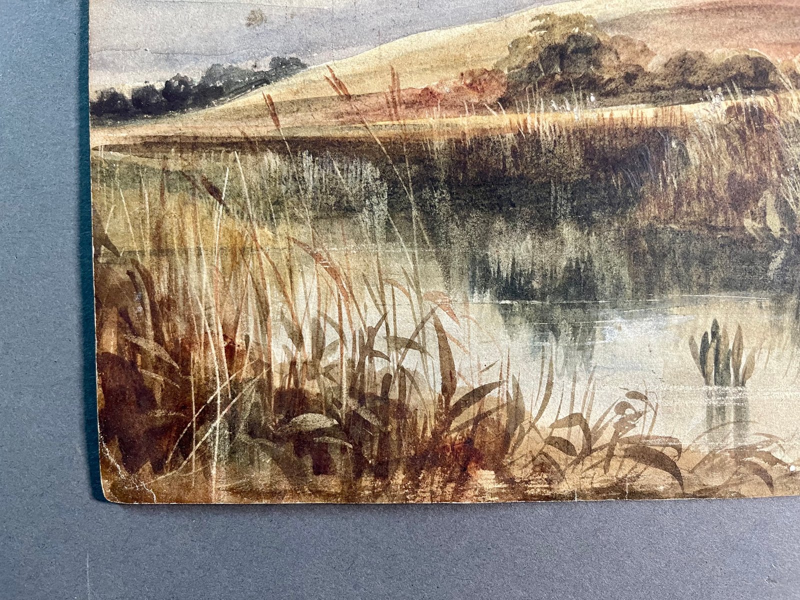 David Bates, Watercolour, Landscape, 19th Century, Double-Sided for ...