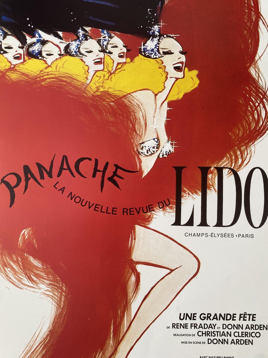 Affiche Lithographie Offset Lido Panache Vintage Originale par René ...