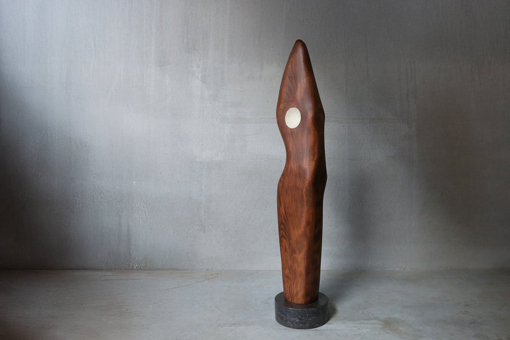 Begga d'Haese, Totem Sculpture, 1970s, Wood for sale at Pamono