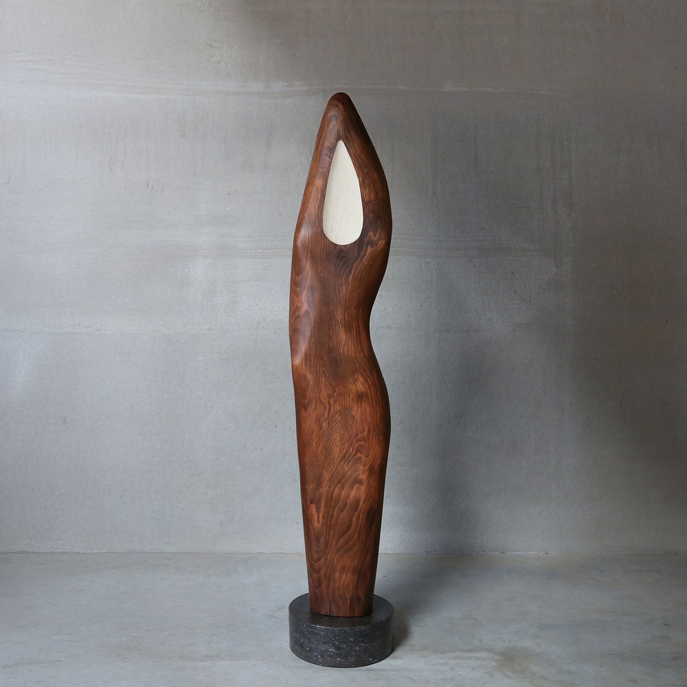 Begga d'Haese, Totem Sculpture, 1970s, Wood for sale at Pamono
