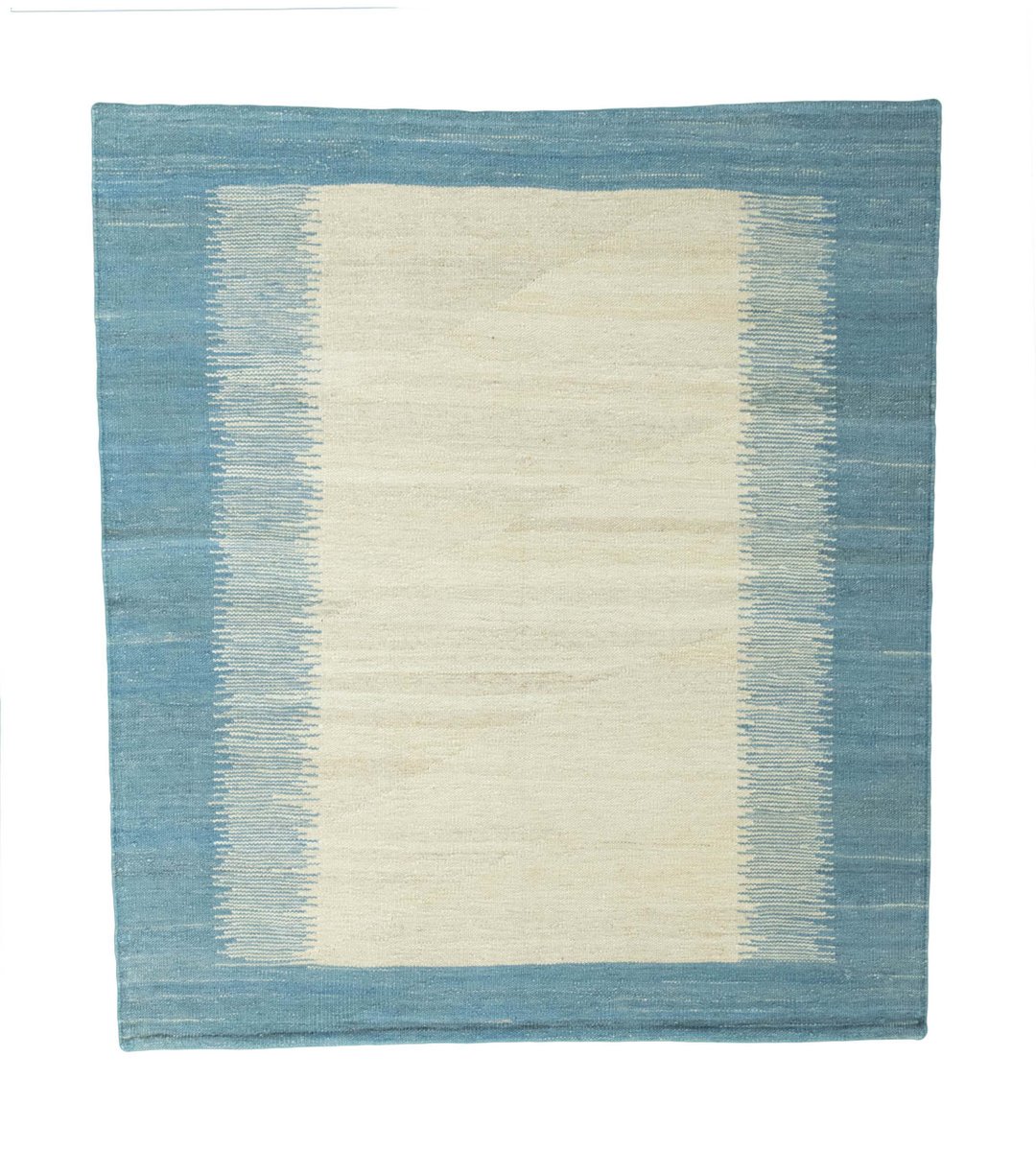 Handwoven Kilim Fars Rug in Light Blue & Cream for sale at Pamono