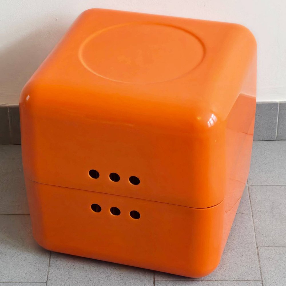 Space Age File Storage Cube Box in Plastic by Jean Garçon for Formag ...