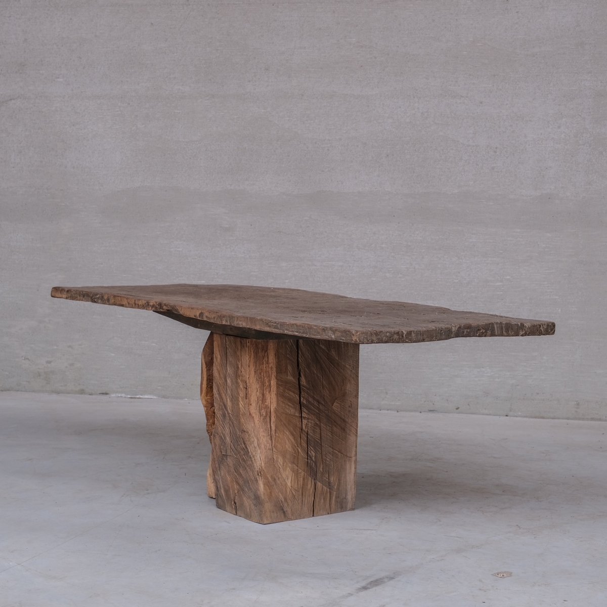 Primitive Single Plank Dining Table for sale at Pamono