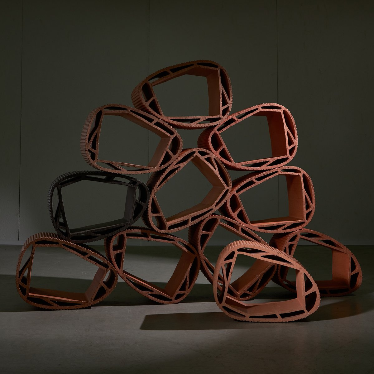 Fossile S Stackable Ceramic Shelf System from Roche Bobois, 2009, Set ...