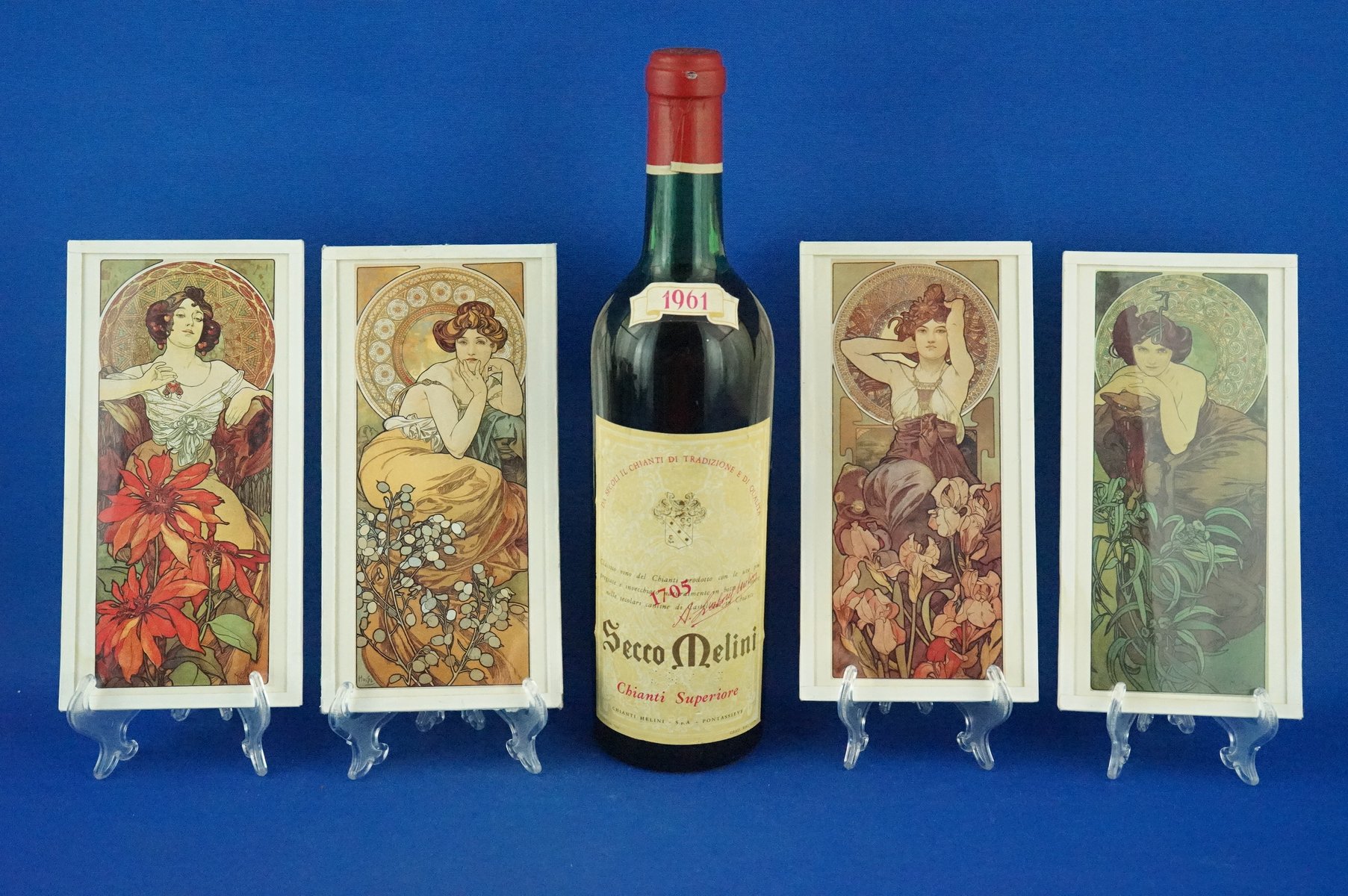 Alfons Maria Alphonse Mucha, 1920s, Glass & Paper, Set of 4 for sale at ...