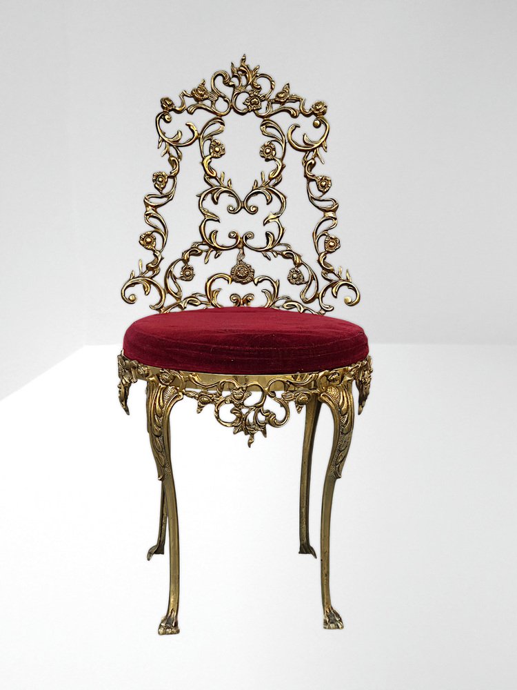 Baroque Gold Bronze Chair for sale at Pamono