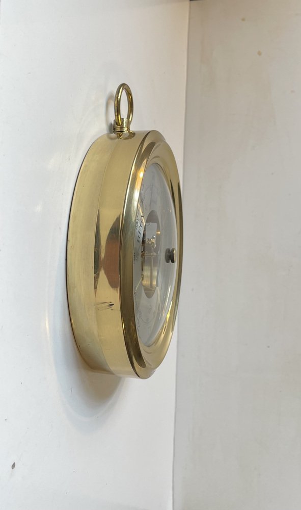 Vintage Brass Barometer by Barigo, Germany, 1980s for sale at Pamono