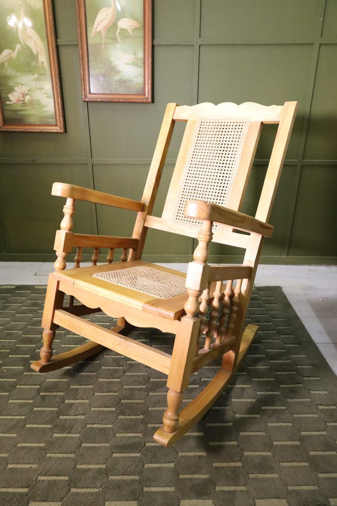 Indonesian Teak Rocking Chair for sale at Pamono
