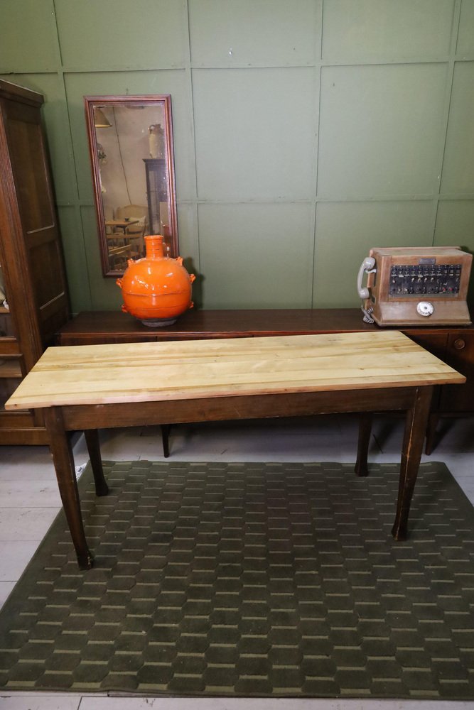 Art Nouveau Apple Wood Dining Table for sale at Pamono