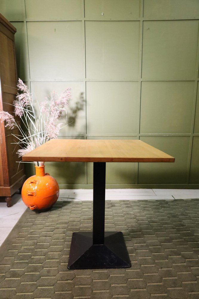 Square Bistro Table in Beech for sale at Pamono