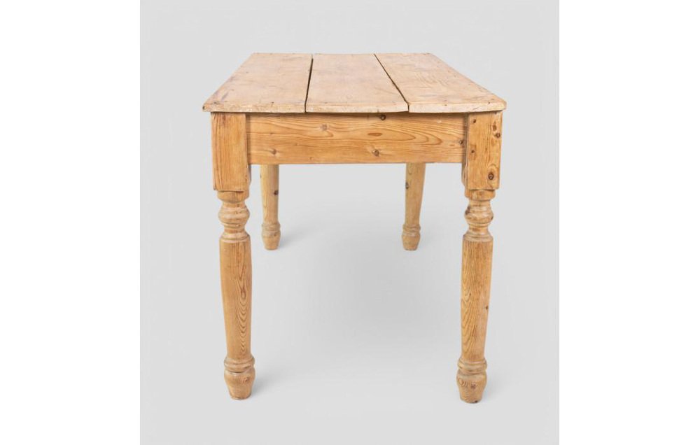 Rustic Pine Wood Work Table for sale at Pamono