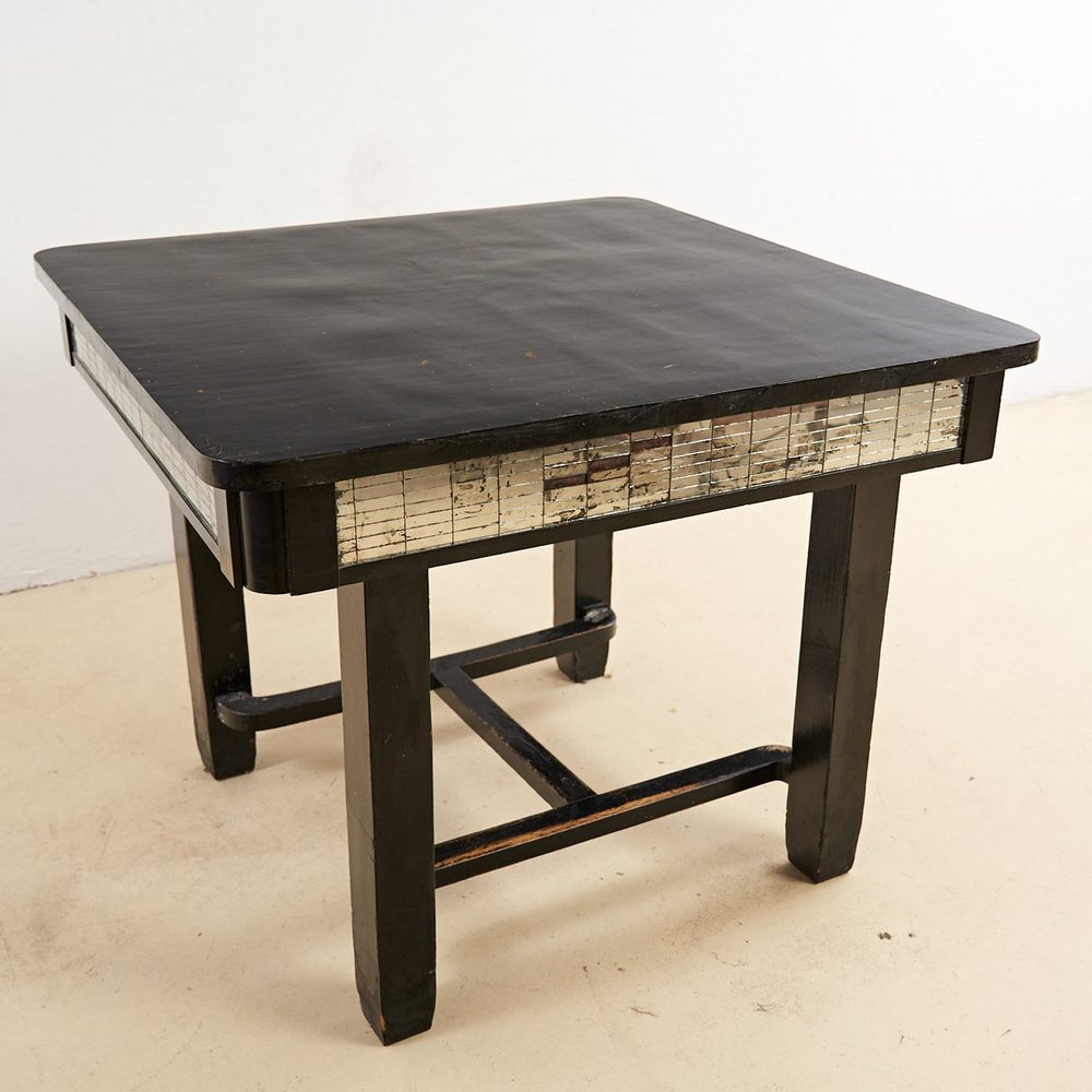 Art Deco Black Table for sale at Pamono