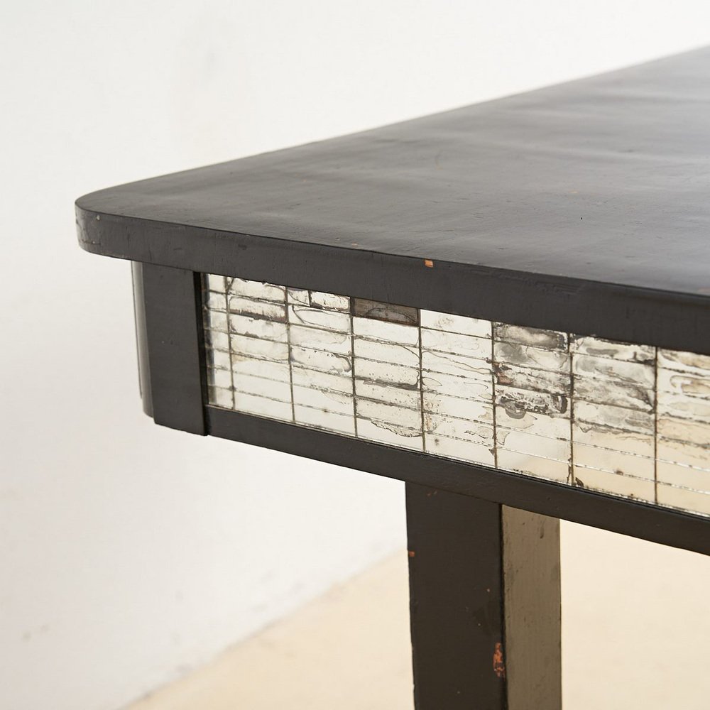 Art Deco Black Table for sale at Pamono