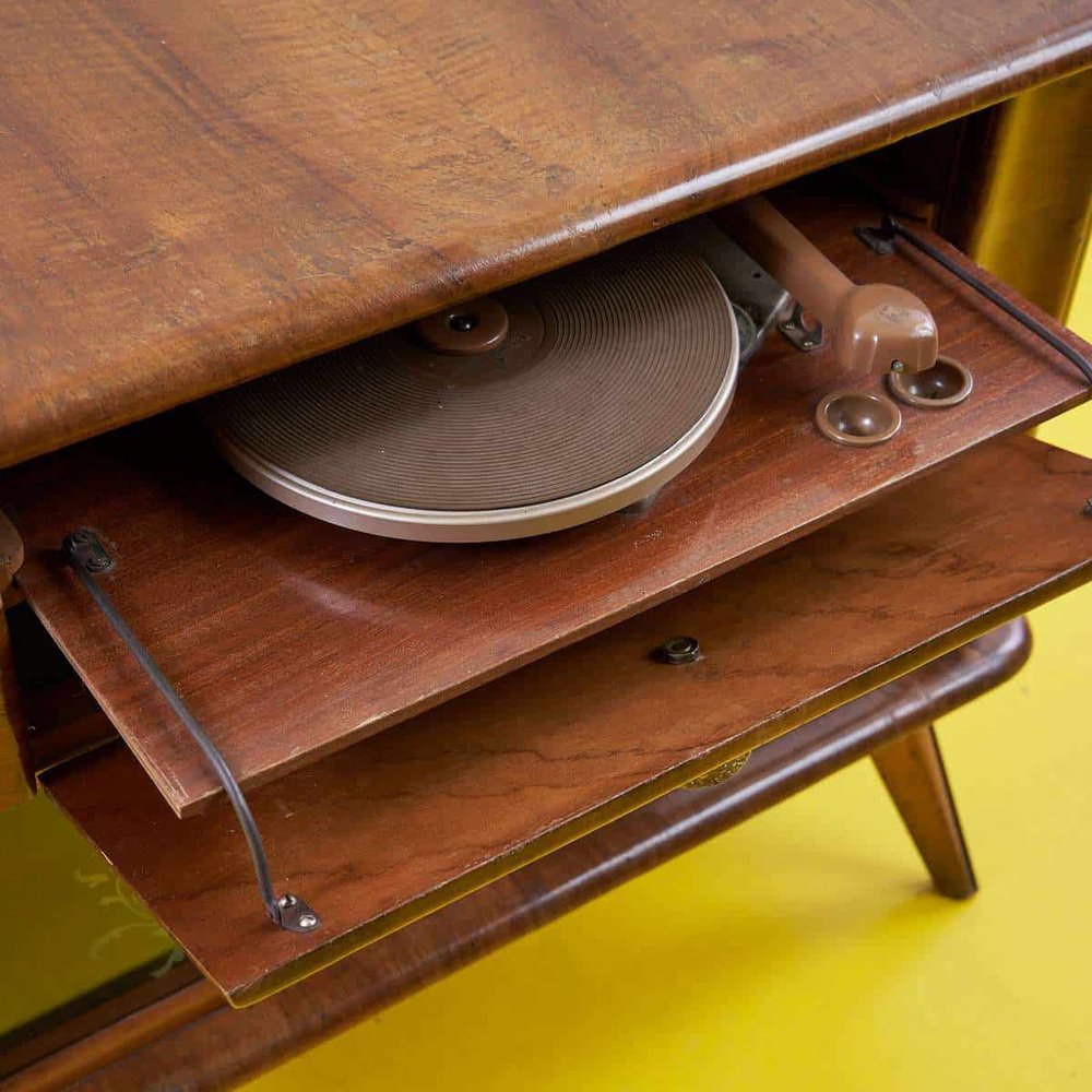 Turntable Bar Cabinet, 1930s for sale at Pamono
