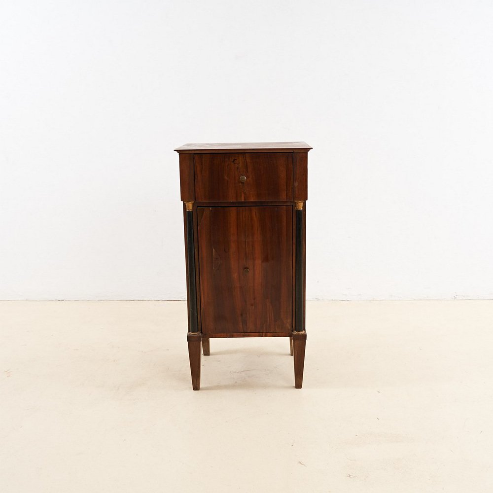 Empire Bedside Table Veneered in Walnut for sale at Pamono