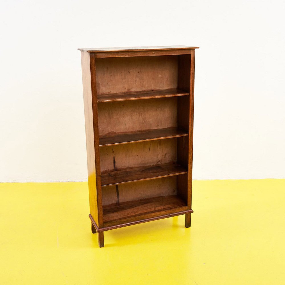 Antique Wooden Bookcase in Walnut, 1900s for sale at Pamono