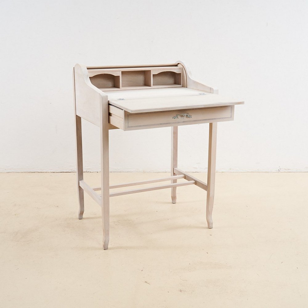 Rolling Shutter Writing Desk in Wood for sale at Pamono