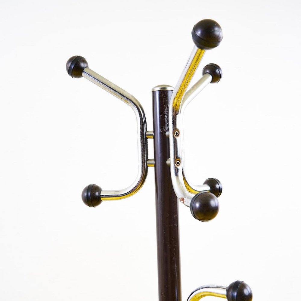Metal Coat Stand with Marble Base, 1970s for sale at Pamono