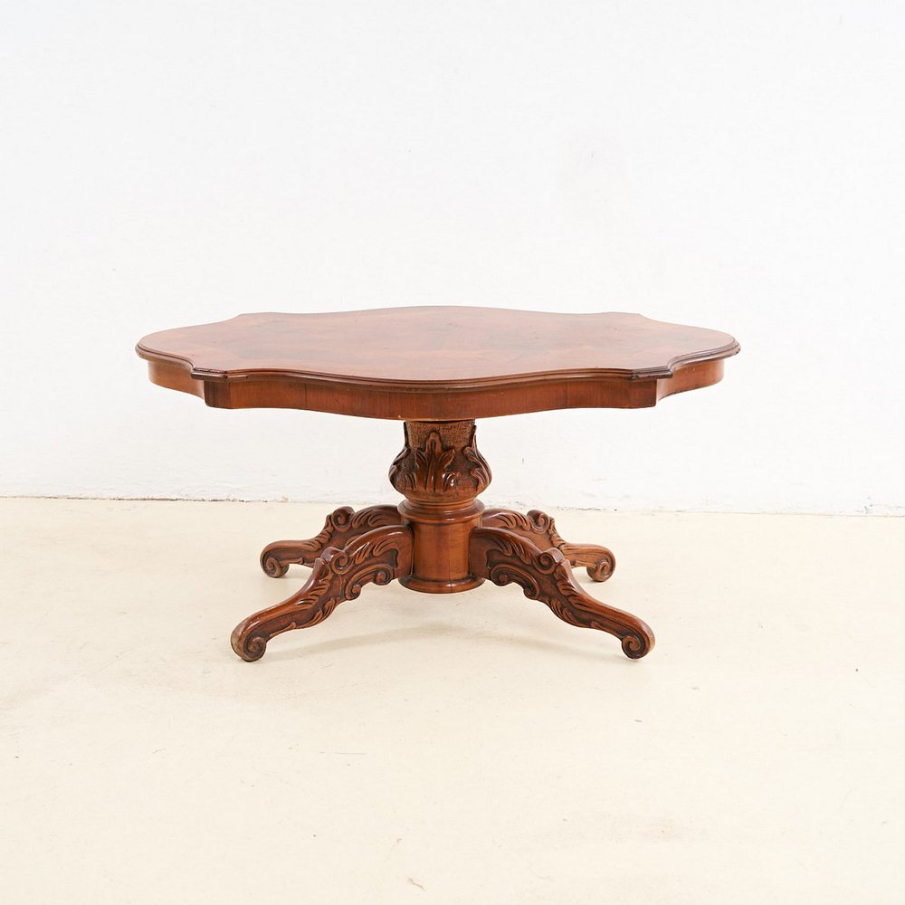 Wooden Biscuit Table for sale at Pamono