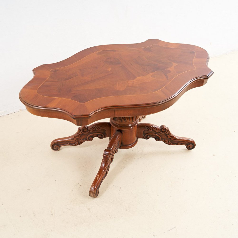 Wooden Biscuit Table for sale at Pamono