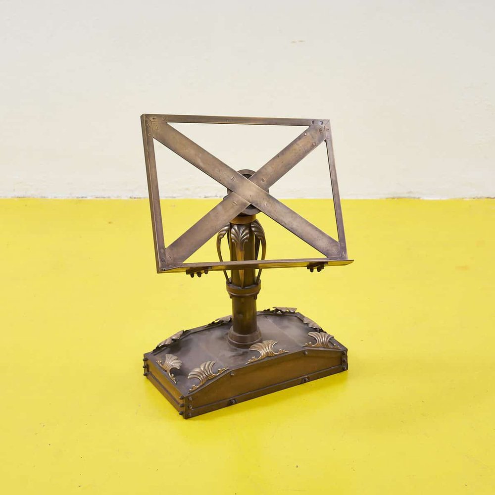 Vintage Metal Lectern in Bronze Casting for sale at Pamono
